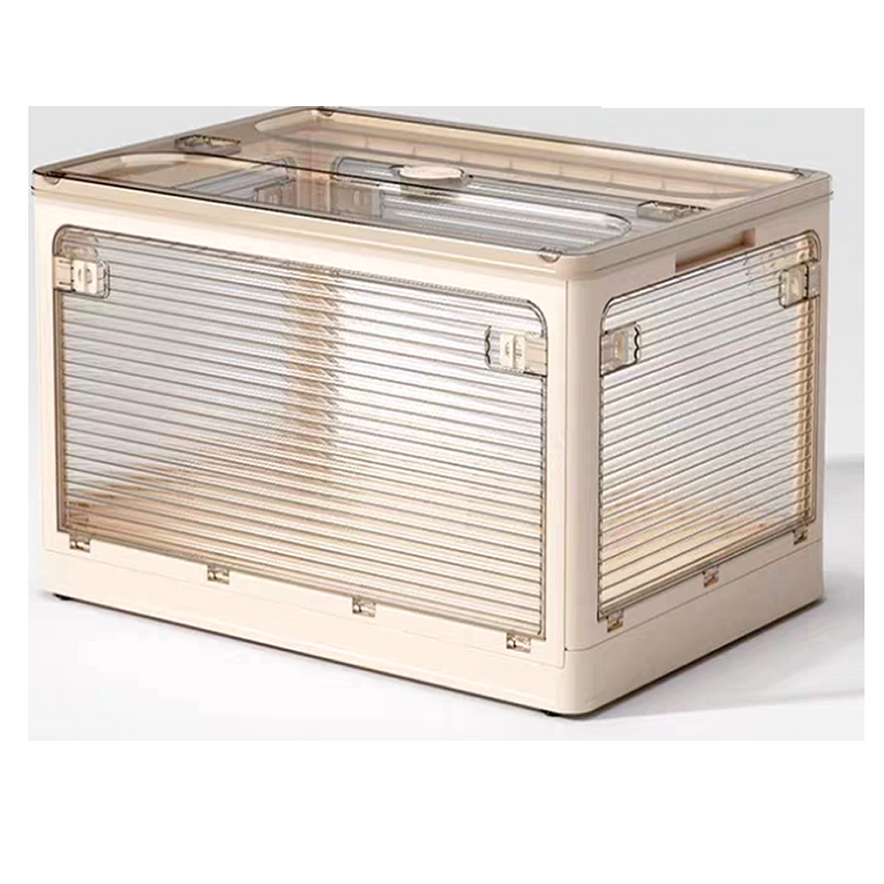 Large Folding Storage Box Plastic Collapsible Stackable Home Containers ...