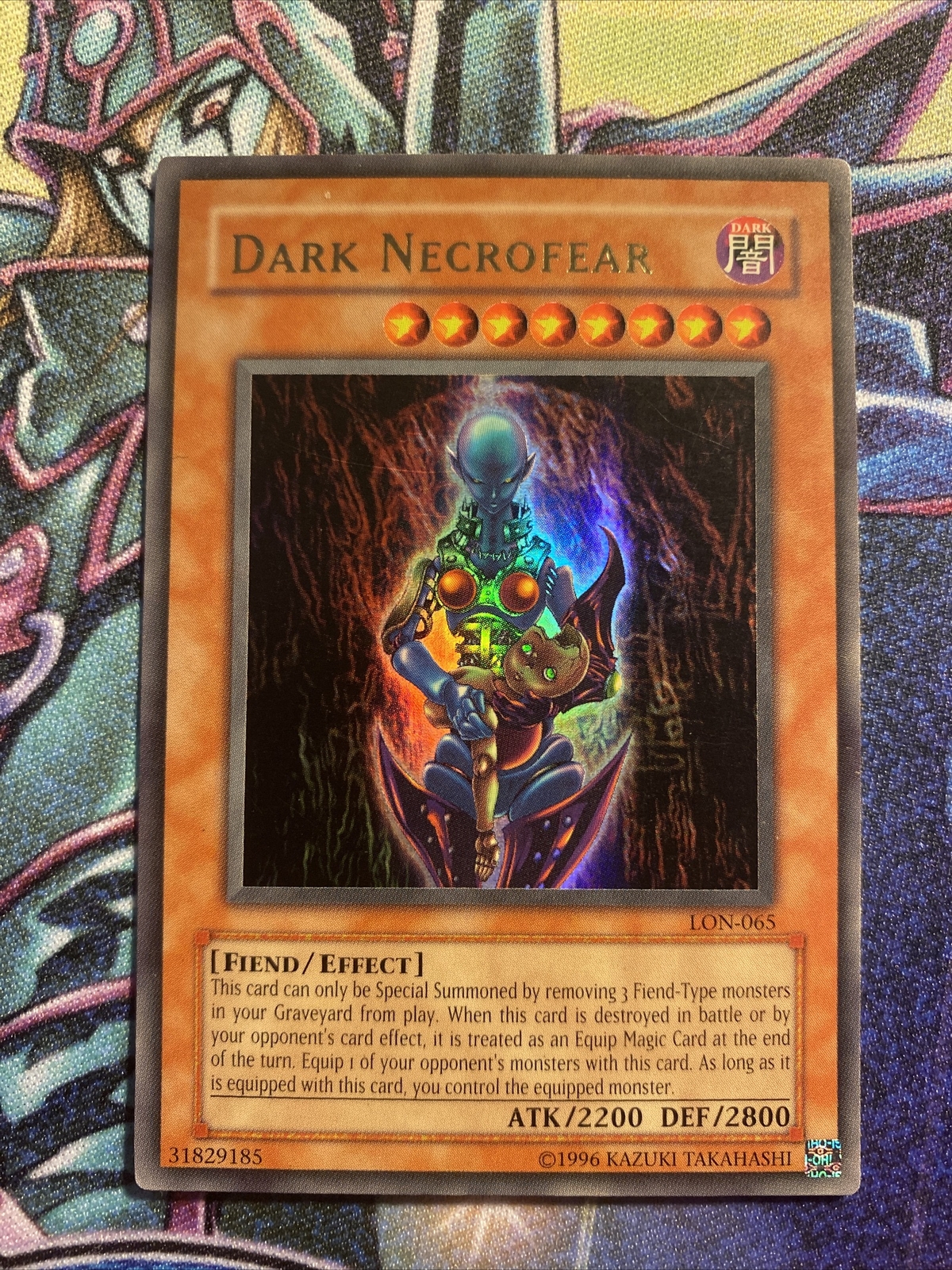 (AA) Yugioh - Dark Necrofear LON-065 Unlimited Edition Ultra Rare MP | eBay