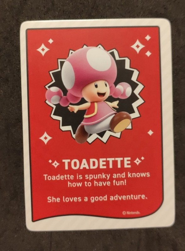 Super Mario Bros. Wonder Toadette Exclusive Trading Card In-Hand | eBay