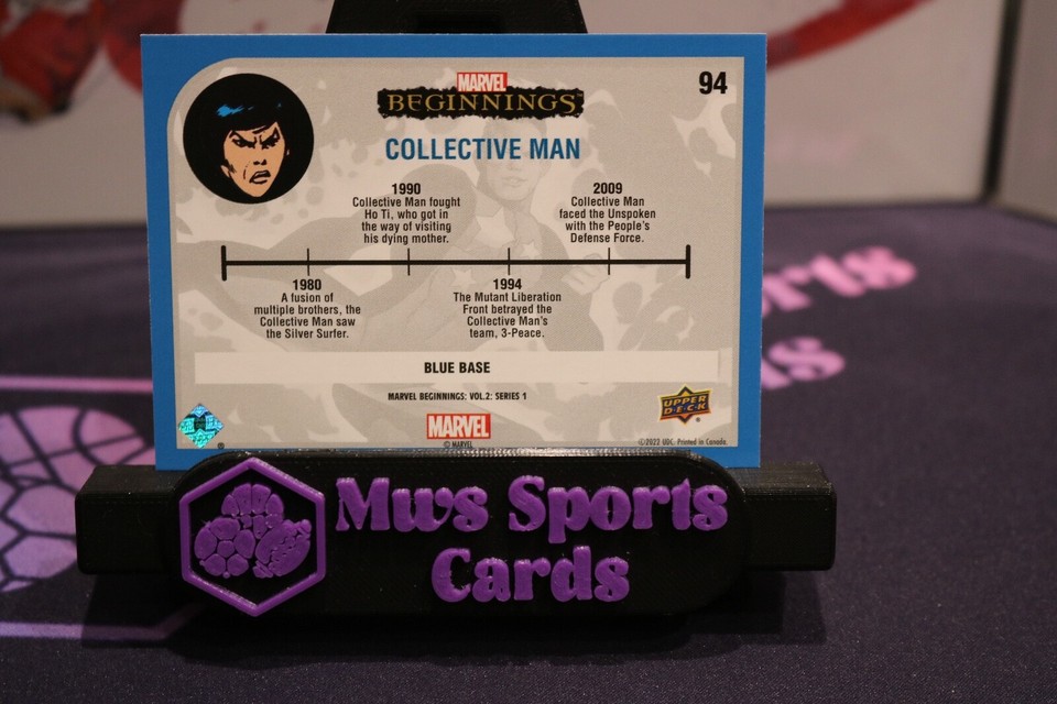 Collective Man Blue Base 2022 Upper Deck Marvel Beginnings Volume 2 ...