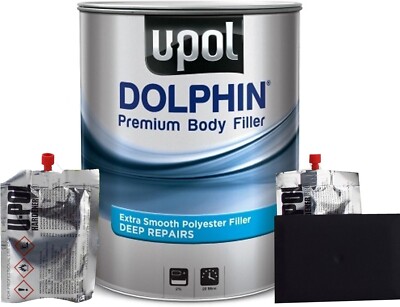 DOLPHIN U-Pol Premium Body Filler For Deep Repairs 3 Litre Ultra Fine ...