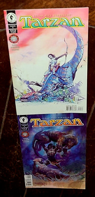 Tarzan #4 & #5 by Bruce Jones & Christopher Schenck (1996, Dark Horse ...