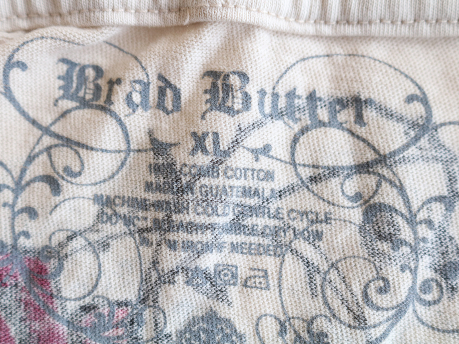 Brad Butter Womens XL Shirt Dress Roses Butterfly Gray Cap Sleeve Crew ...