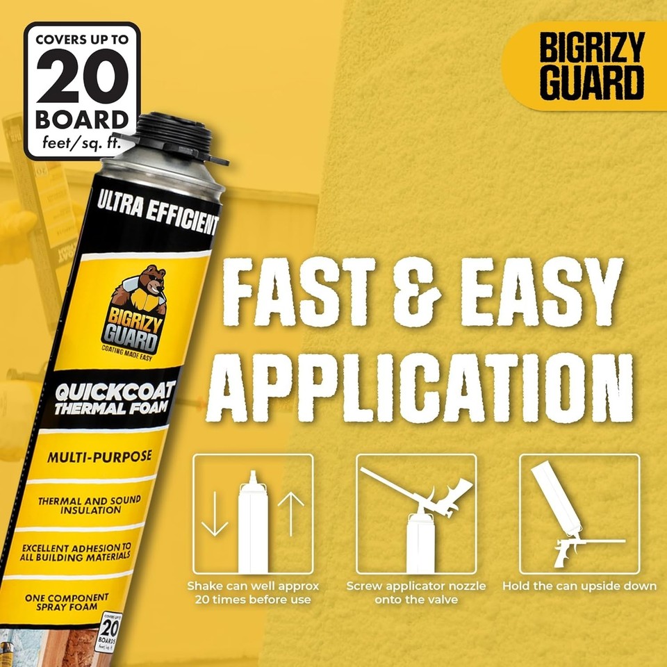 Spray Foam Isulation-Closed Cell Spray Foam 32.8 oz Can Expanding ...