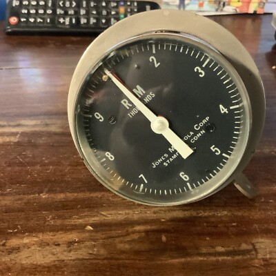 RARE BRASS 1950s JONES MOTOROLA VINTAGE TACHOMETER AUTOMOTIVE MARINE ...