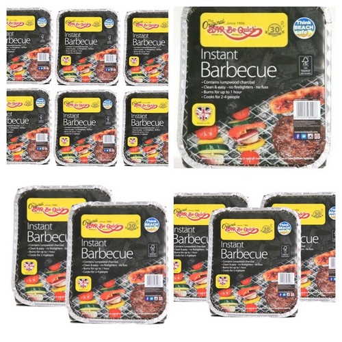 Disposable BBQ Grill Instant Barbecue Charcoal Disposable Tray Outdoor ...