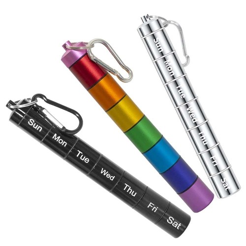 7Day Weekly Case Dispenser Medicine Tablet Organizer Storage Container ...