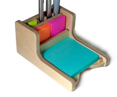 Sticky Notes Pad and Pen Holder/Organizer (Includes 4 pads) | eBay