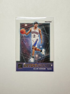ALLEN IVERSON 2021-22 DONRUSS RETRO SERIES PRESS PROOF #22 PARALLEL ...
