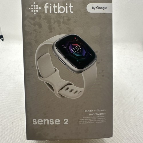 Fitbit Sense 2 Health and Fitness Smartwatch - Lunar White | eBay