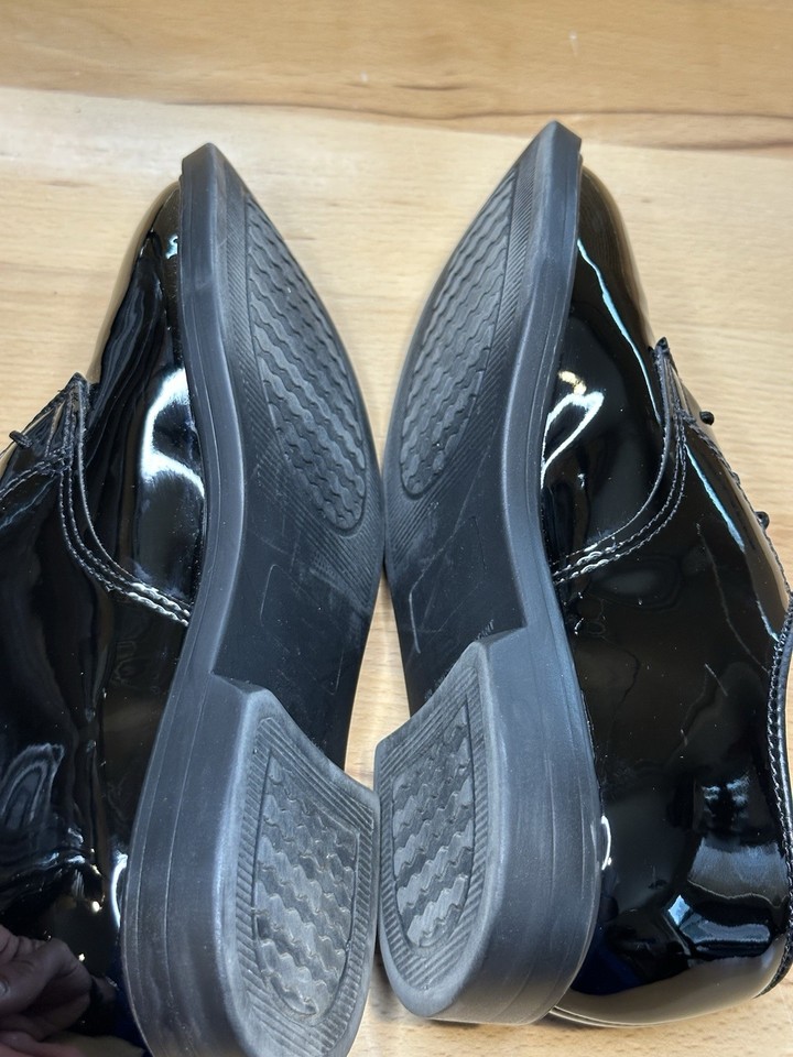 Women's Size 5.5 US Military Capps Oxford High Gloss Dress Shoes Black ...