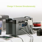 2000W Portable Power Station Solar Generator kit 120W Foldable Solar ...