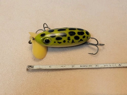 Fred Arbogast Jitterbug WWII Plastic Lip Vintage Fishing Lure Frog ...