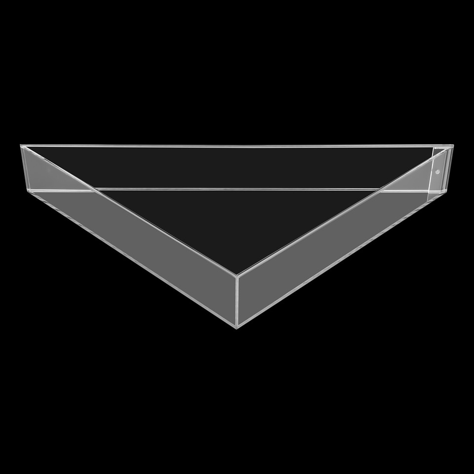 Flag Display Case Clear Acrylic Flag Box Triangle Holder for Table Wall ...