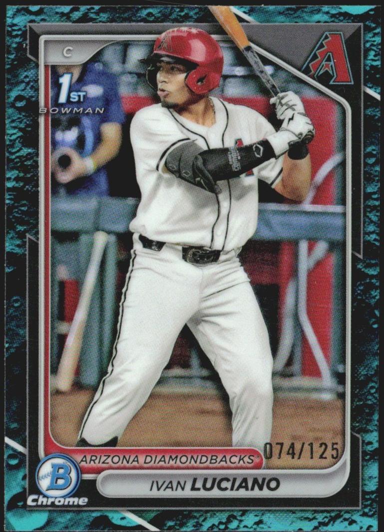 2024 Bowman Draft - Chrome Ivan Luciano #BDC-29 Aqua Lunar Refractor ...