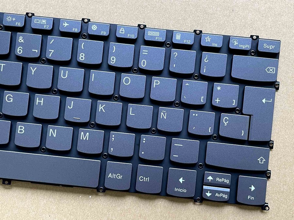 Backlit Spanish Keyboard for Lenovo V14 G4 AMN, V14 G4 IAN, V14 G4 IRU ...