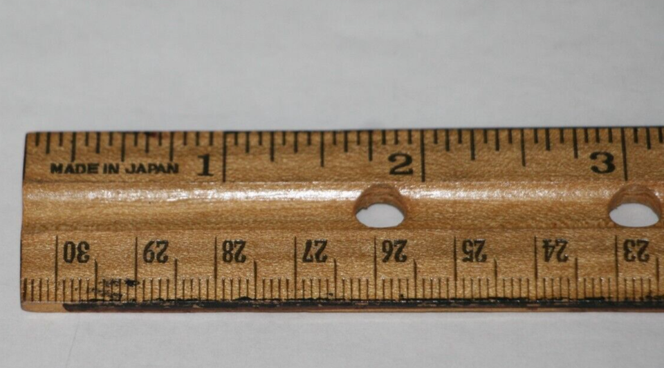 12" Wooden Ruler Made in Japan Vintage Rare Antique | eBay