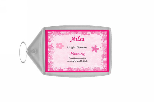 Ailsa Personalised Name Meaning Keyring | eBay