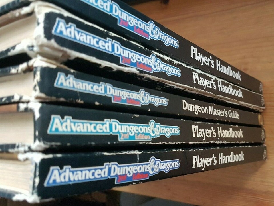 AD&D 2nd Edition 2.5 Ed Book Dungeon Dragon TSR 90s MULTILIST Updated ...