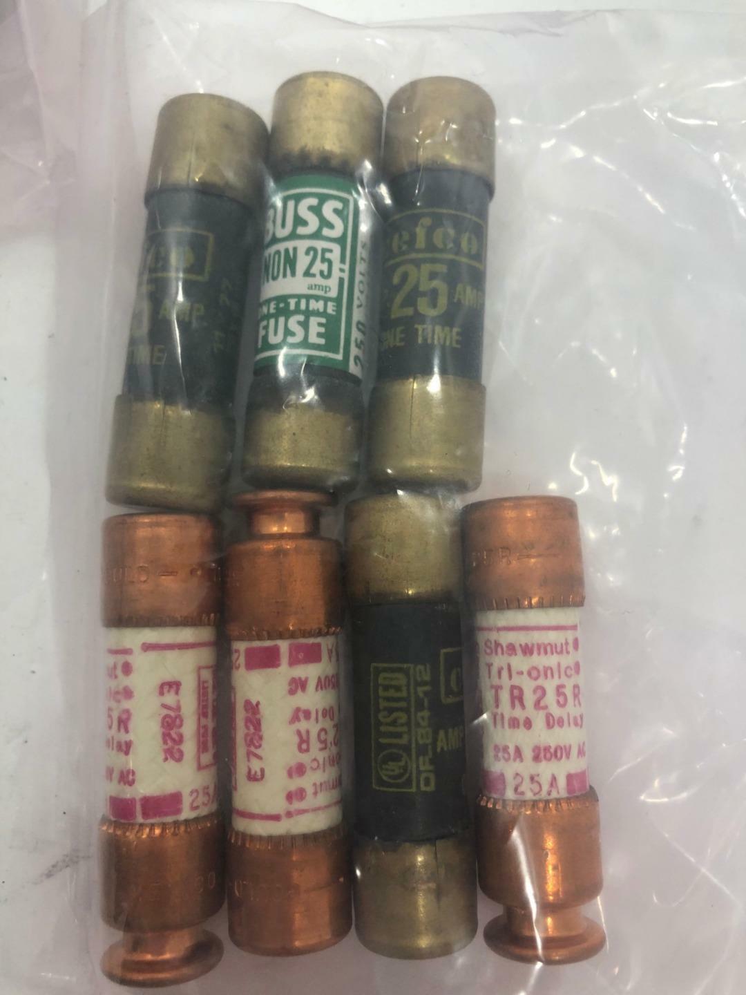 Lot of 6 Fusetron FRN-R-60 Shawmut Tri-onic TR60R Eagle 655 60A Fuse | eBay