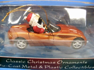 MAISTO Classic Christmas Die-Cast Ornament Copper Dodge Santa & Elf ...