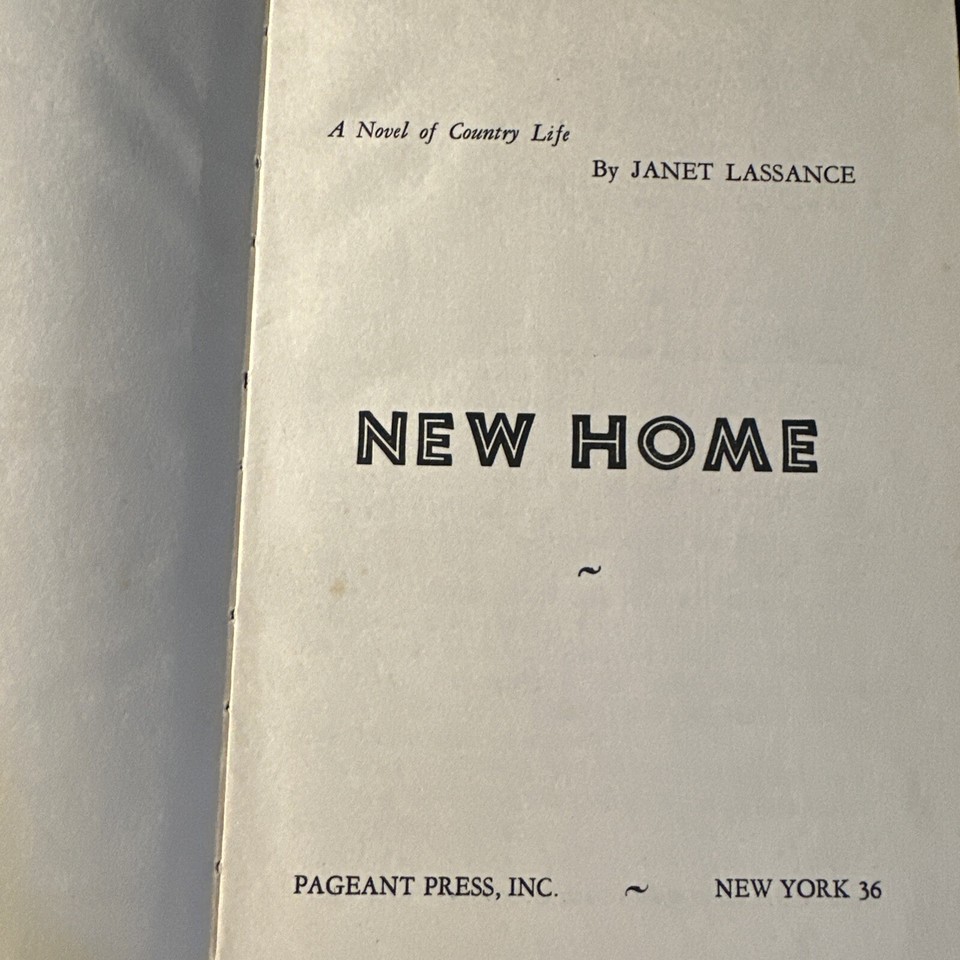 New Home By Janet Lassance Crystal Springs Farm Iowa True story Rare ...