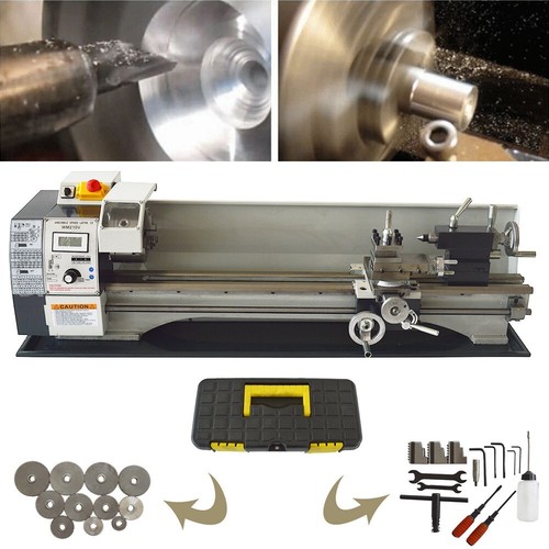 110V WM210V Precision Instrument Metal Bench Lathe Inch Thread Spindle ...