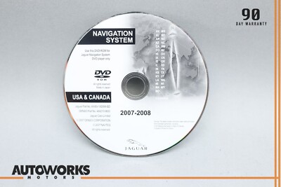 07-08 Jaguar XK XKR X150 USA Canada Navigation System DVD Disc ...