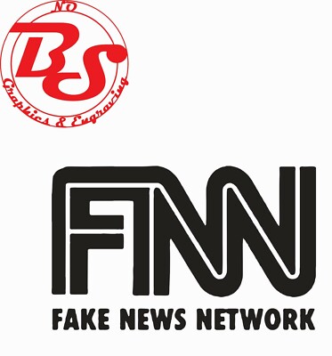 4" FNN FAKE NEWS Vinyl Decal Trump Republican CNN MAGA American USA ...