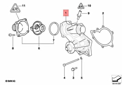 Genuine BMW E31 E38 E39 Coupe Sedan Wagon Water Pump OEM 11510393340 | eBay