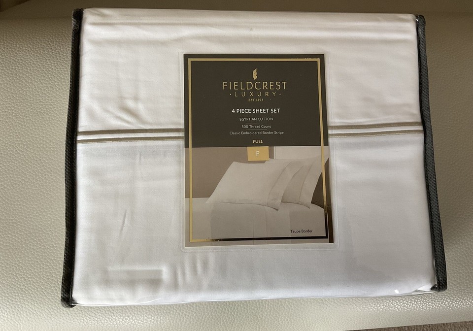 NEW Fieldcrest Luxury Sheet Set Full RETAIL $115 | eBay