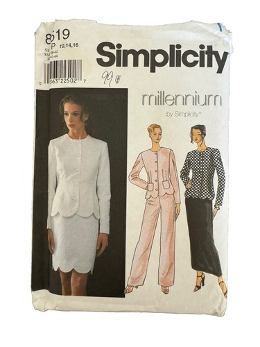 Simplicity 8519 Misses Jacket Pants Skirt Sz 12-16 for sale online | eBay