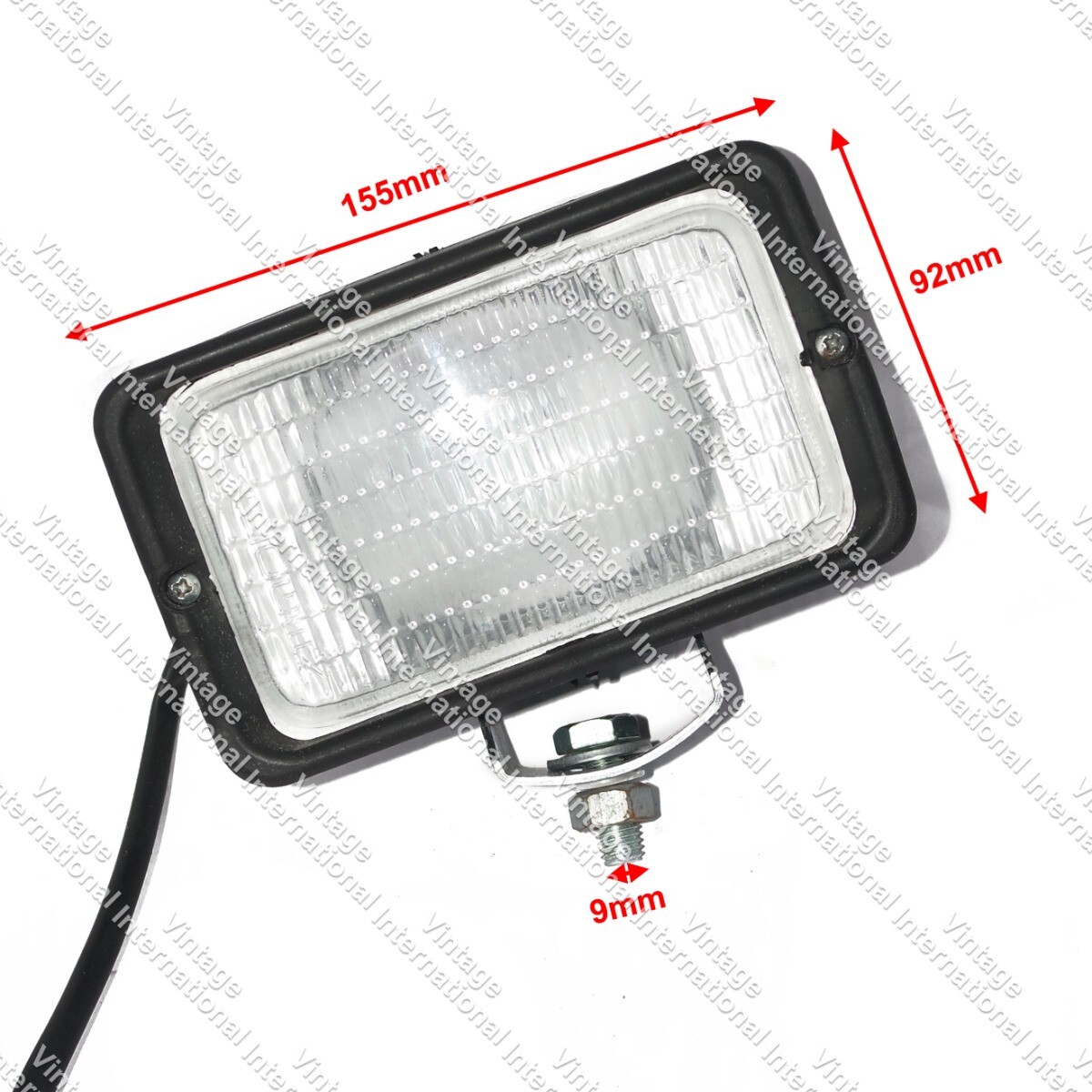 Work Lamp Spotlight With H3 Bulb Trailer Digger For John Deere JCB ...