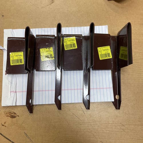 Colmet 8 in. x 14-Gauge Brown Steel Corner Edging Stake. Pack Of 4. | eBay