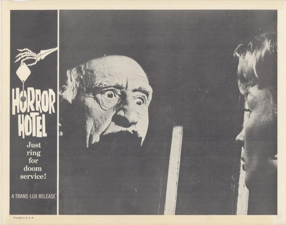 "HORROR HOTEL"-ORIGINAL LOBBY CARD-LOBBY SET (4)-WITCHCRAFT-BETTA ST ...