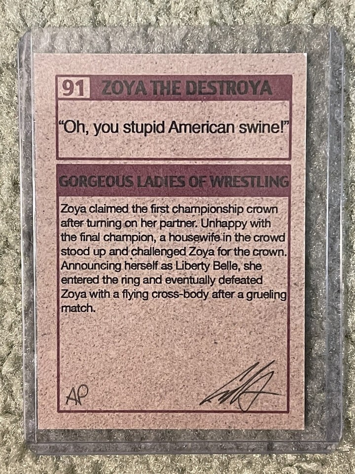 Glow Zoya The Destroya Alison Brie Art Trading Card Print Mondo Cuyler ...