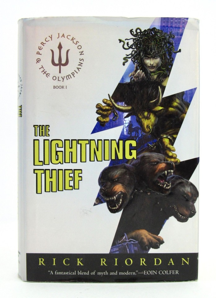 THE LIGHTNING THIEF Rick Riordan 2005 First Edition Percy Jackson HBDJ ...