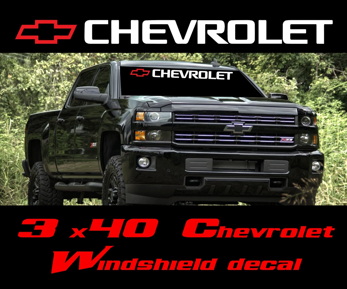 Chevy Front Window Decals