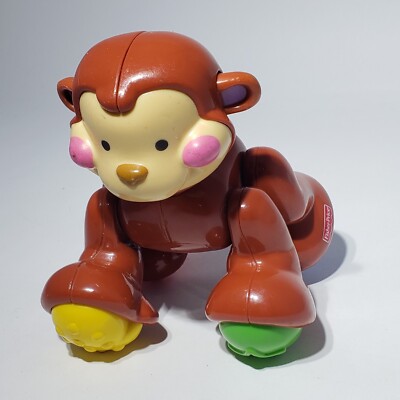 Fisher Price Amazing Animals Clicker Monkey Click Toy Rainforest Tree ...