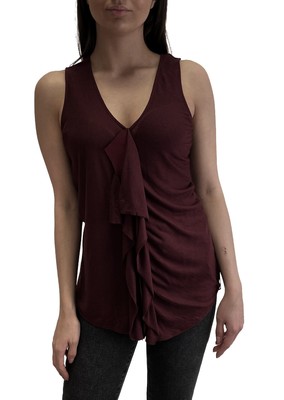Diesel T-Genet Top Blouse Women Sleeveless Burgundy | eBay