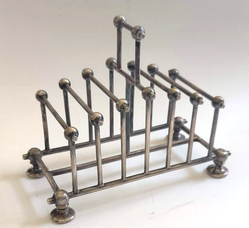 English Sterling Silver Toast Rack 350 Grams British Sterling Hallmarks ...