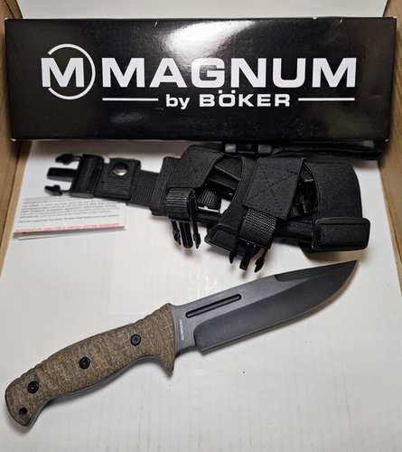 Boker Magnum Hunting Line Fixed Knife 6.75 .02" Blade 440C | eBay