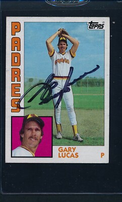 1984 Topps #7 Gary Lucas Padres Signed Auto *46130 | eBay