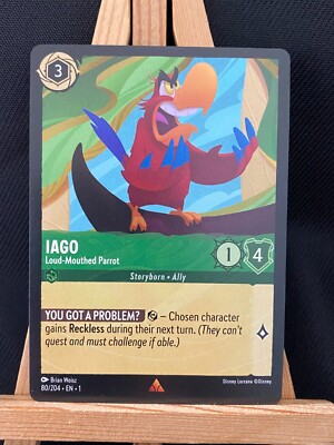 Iago 80/204 Rare NM-Mint Disney Lorcana: The First Chapter Lorcana Non ...