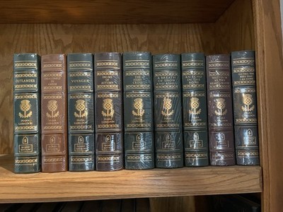 Outlander signed leather bound Book Series - Easton press - Gold - Set ...