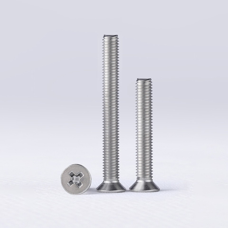 M3 - M4 Pozi Countersunk Machine Screws A2 Stainless Pozidrive Csk ...