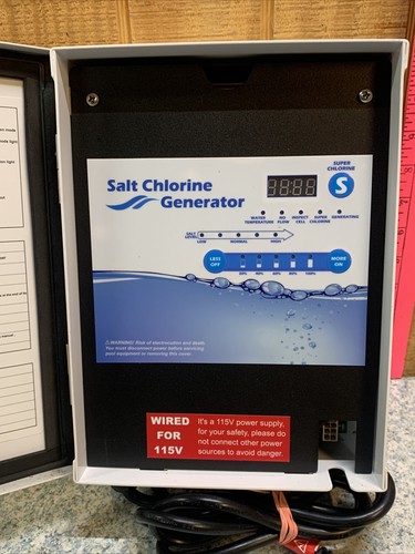 Pool Chlorine Generator Flow Switch System 40k Gallon Capacity Pool ...