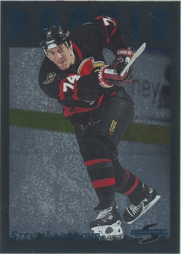 1995-96 Score Black Ice Steve Larouche Rookie Ottawa Senators RC #302 ...