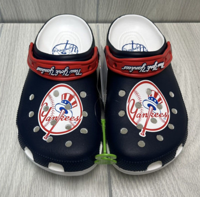 Crocs MLB New York Yankees Classic Clogs Blue Red White Mens 7/Womens 9 ...