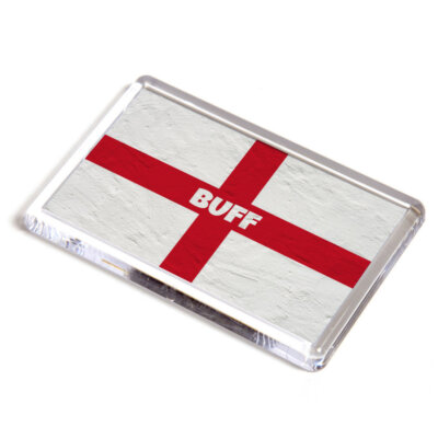 FRIDGE MAGNET - Buff - St George Cross/England Flag - Surname Gift ...